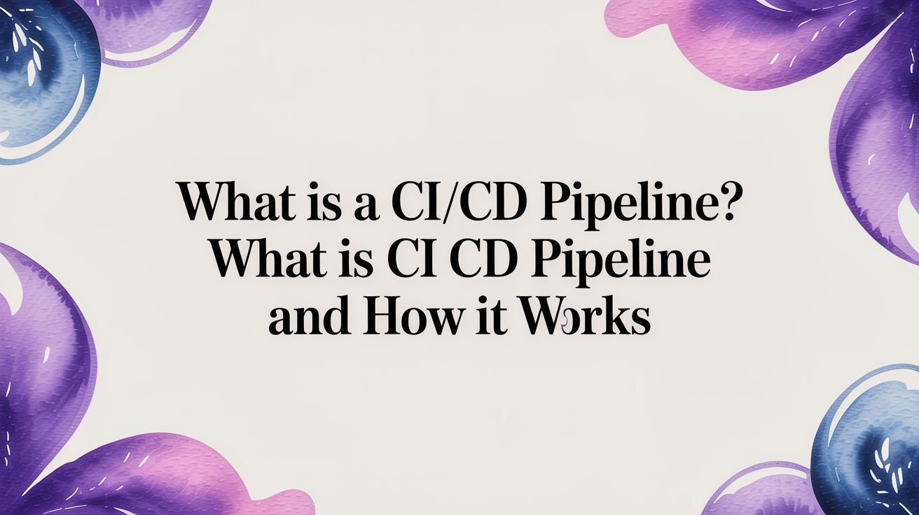 What Is a CI/CD Pipeline? what is ci cd pipeline and How It Works