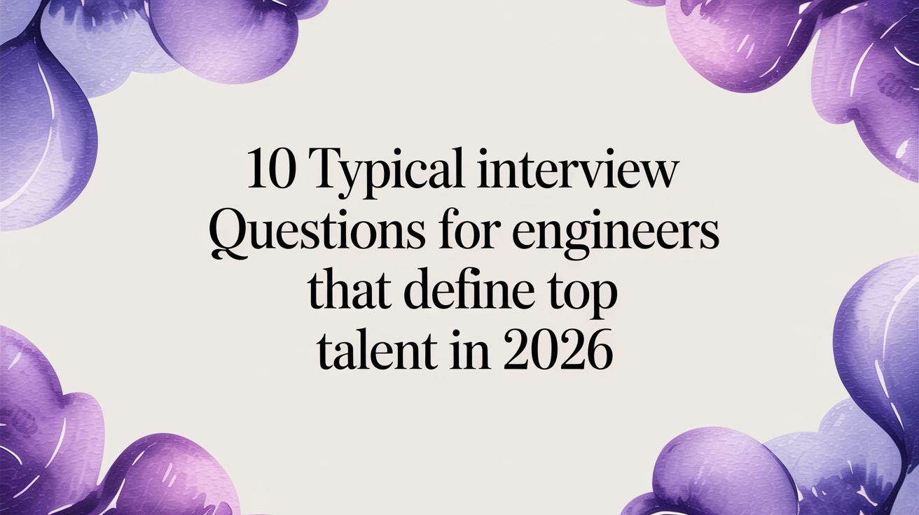 10 Typical Interview Questions for Engineers That Define Top Talent in 2026
